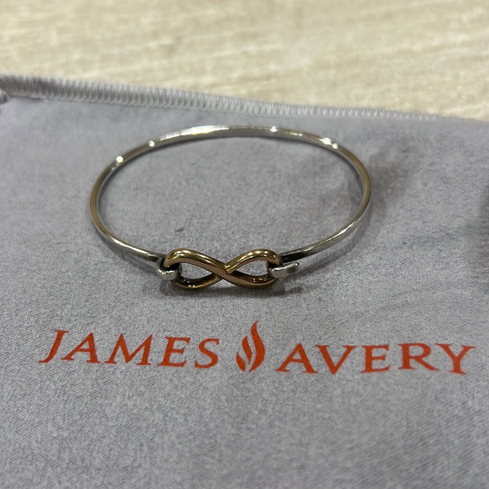 James Avery Infinity Sterling Silver And 14k Gold Bra… - Gem